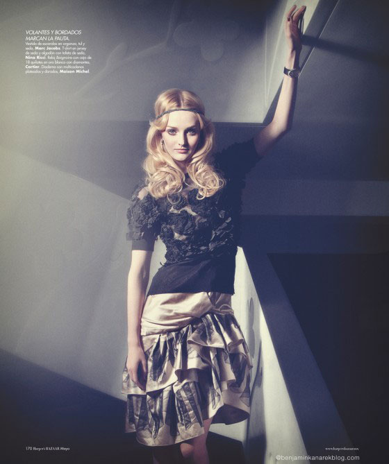 Lydia Hearst 登上5月號《時尚芭莎》 - A Day Magazine