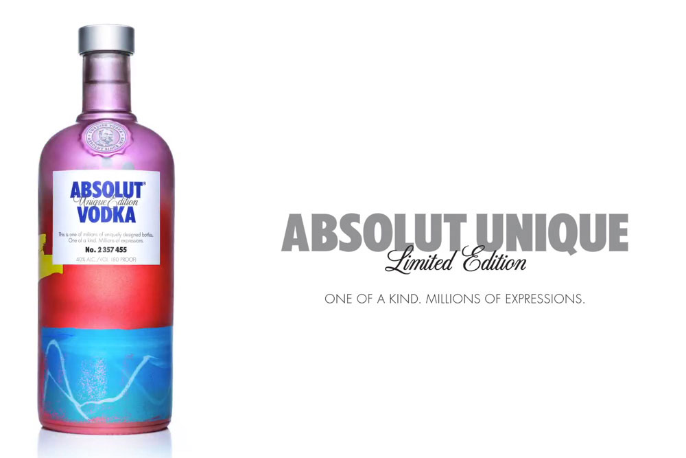ABSOLUT UNIQUE: 四百萬個獨一無二藝術酒瓶全球開售 - A Day Magazine