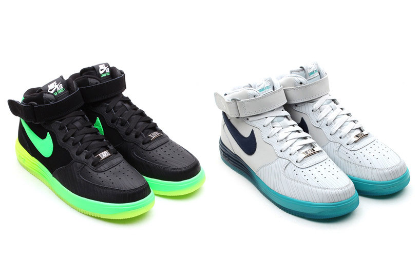Nike Lunar Force 1 Mid Leather PURE PLATINUM/SQUADRON BLUE/SPORT TARK ...