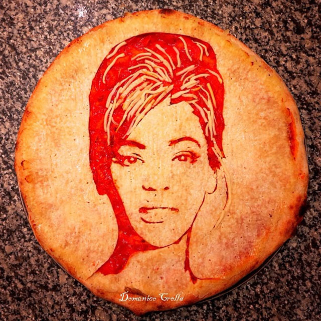 食物藝術家Domenico Crolla的名人肖像Pizza - A Day Magazine