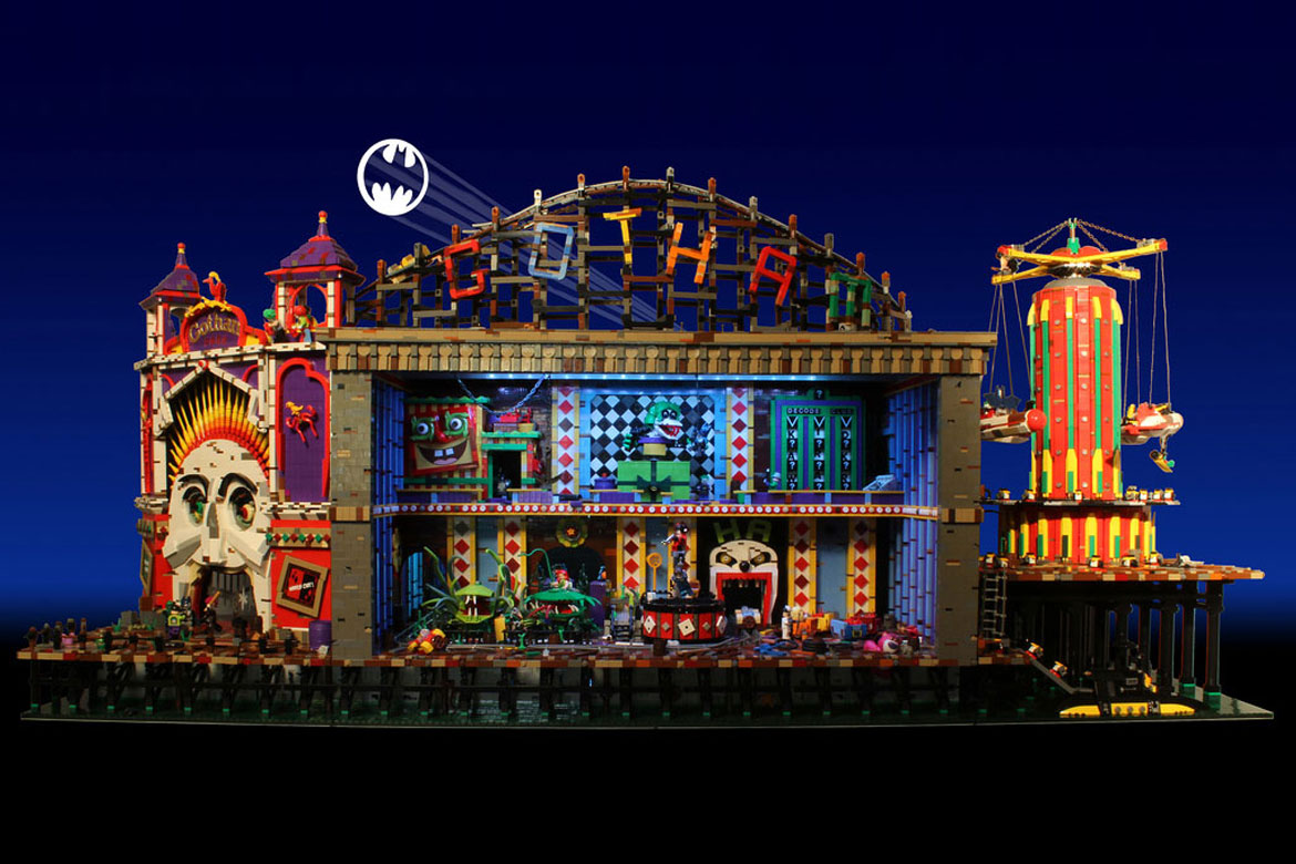 LEGO玩家三萬積木打造小丑樂園 “Gotham Park”，蝙蝠俠與羅賓登場迎戰 - A Day Magazine