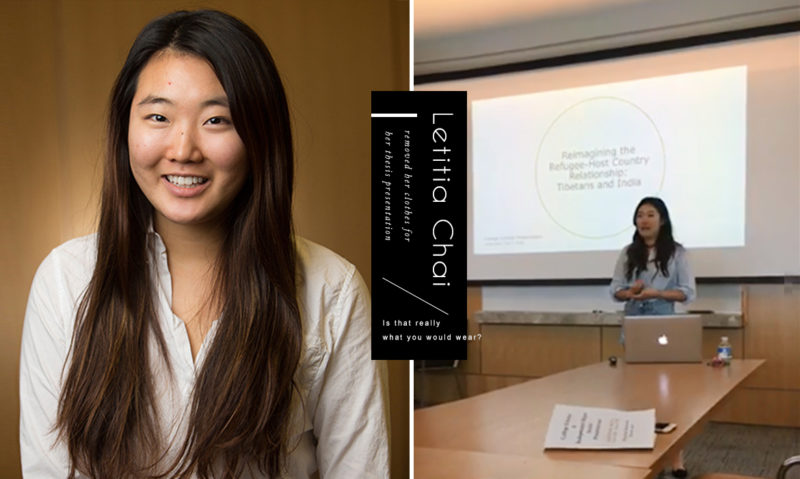 被教授質疑褲子「太短」，她決定在大學的論文簡報上直接脫掉衣服 - A Day Magazine